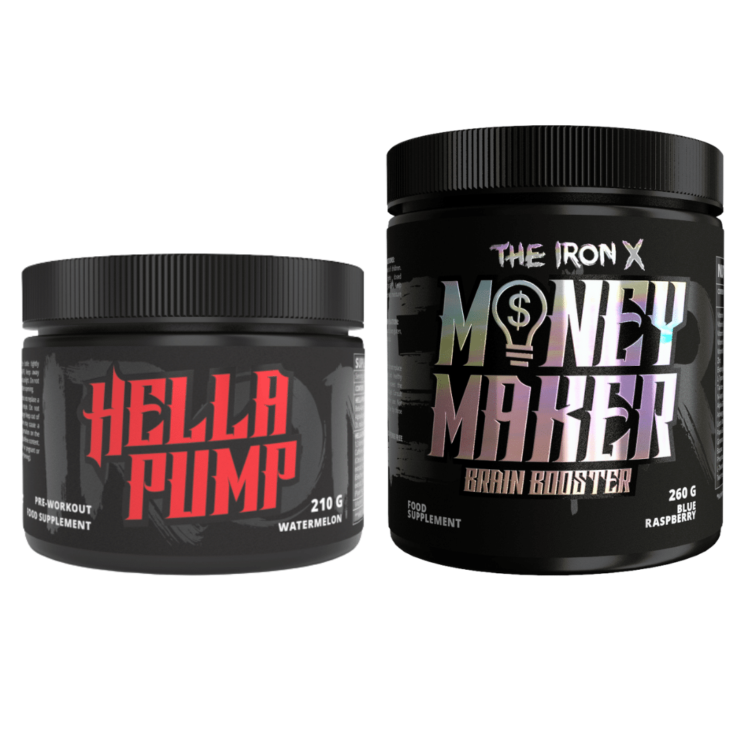 The Iron X BCAA Hella Pump 210g + Money Maker 260 g - MuscleShop ...